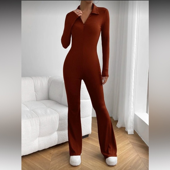 Pants & Jumpsuits | Womens Rust Jumpsuit | Poshmark